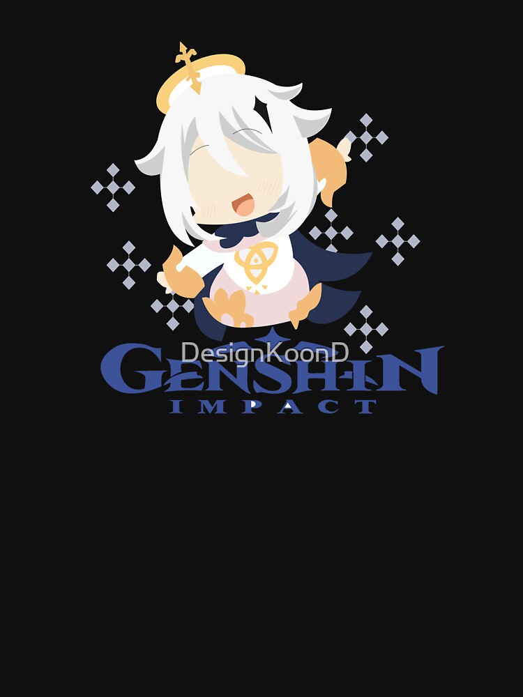 "Genshin Impact Paimon Logo - Flat Illustration" T-shirt for Sale by ...