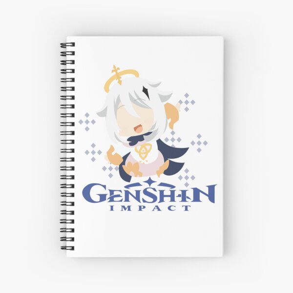 "Genshin Impact Paimon Logo - Flat Illustration" Spiral Notebook by ...