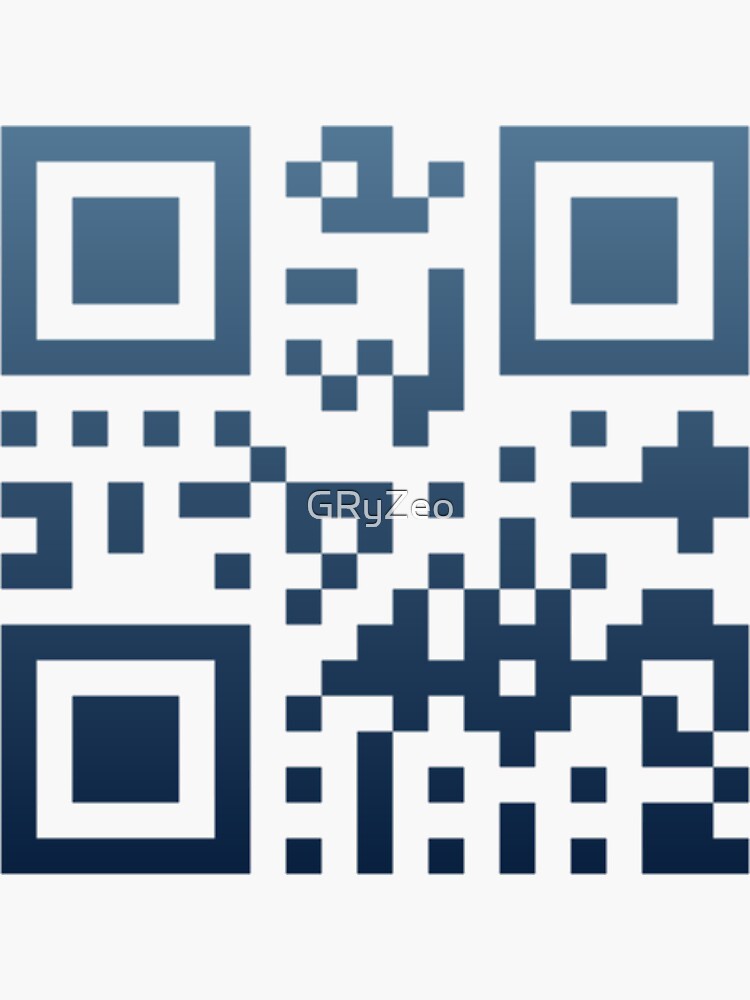 Pegatina «Código QR: Hmm» de GRyZeo | Redbubble