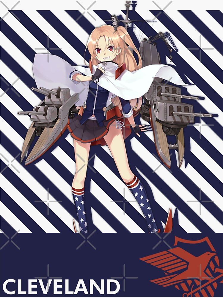 "Cleveland - Azur Lane - Typography 5" Sticker for Sale by Chumbo21 ...
