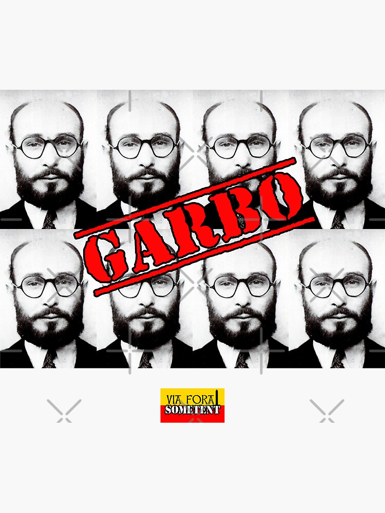 "Garbo, the ultimate double agent of ww2" Sticker by ViaForaSometent ...