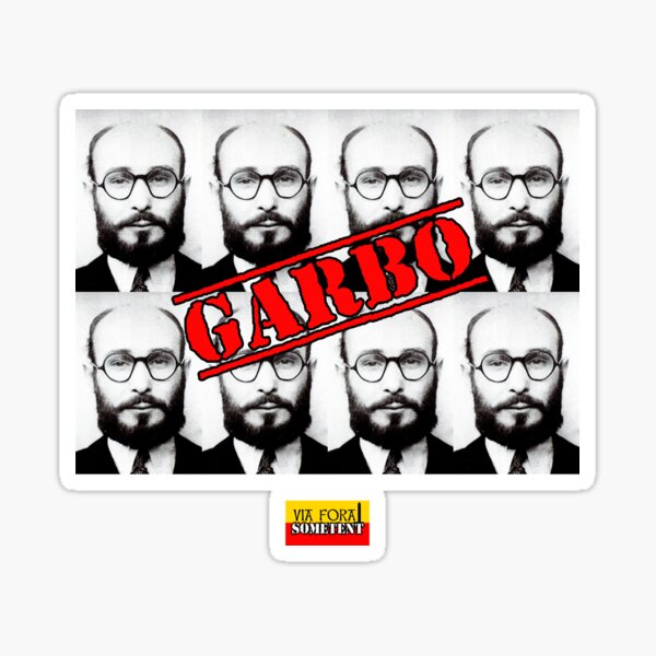 "Garbo, the ultimate double agent of ww2" Sticker by ViaForaSometent ...