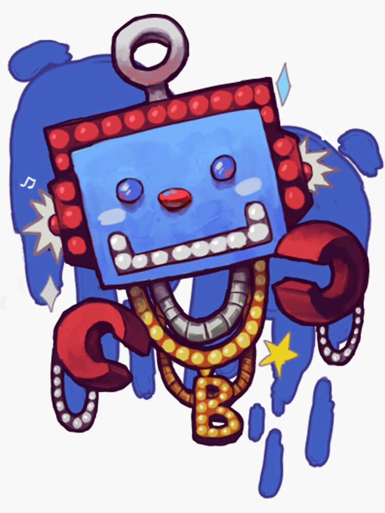 "Robot Bling Bot " Sticker for Sale by GiteLois | Redbubble