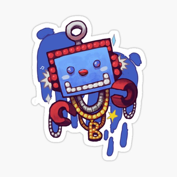 "Robot Bling Bot " Sticker for Sale by GiteLois | Redbubble