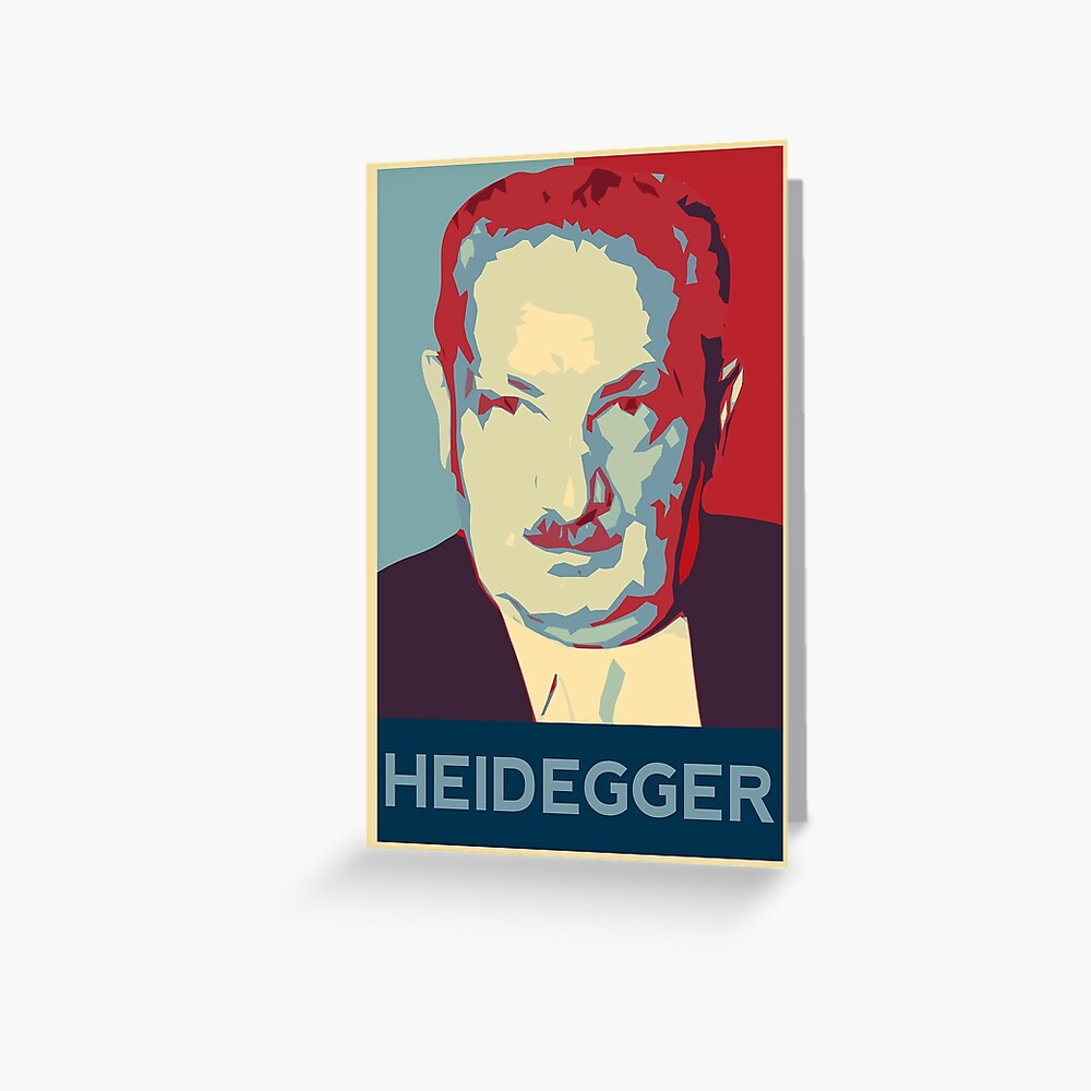 "Martin Heidegger poster" Sticker by SozioNiko | Redbubble