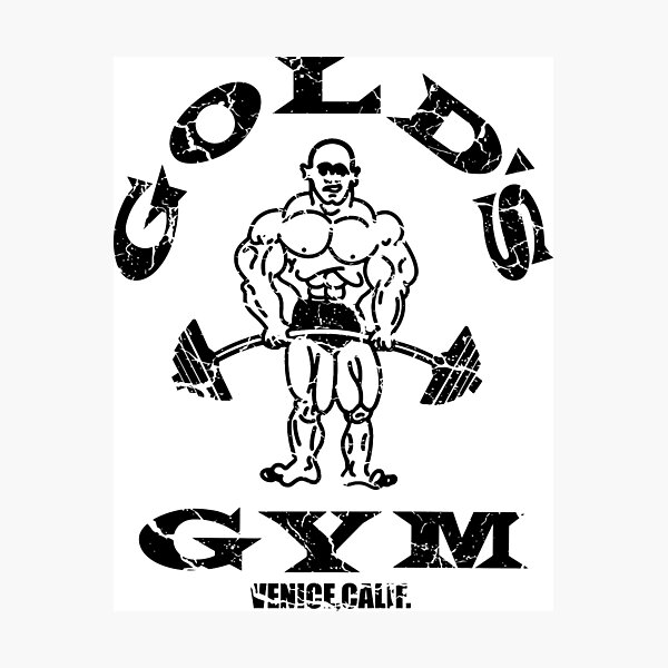 "Gold's Gym Logo" Photographic Print by BornLion | Redbubble