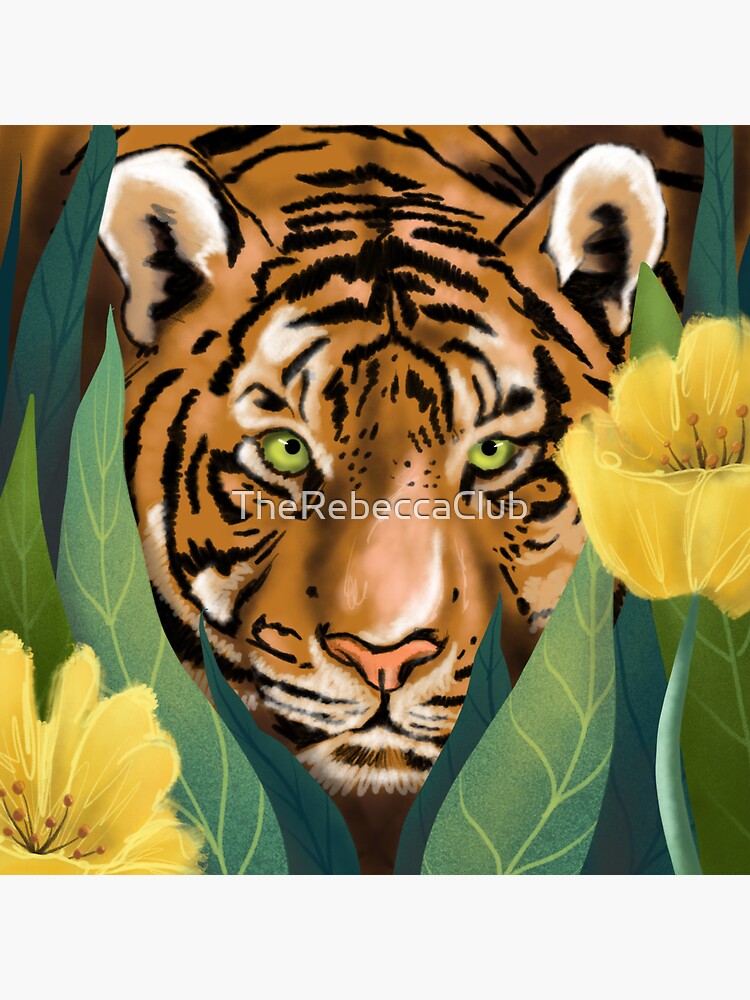 "Tiger Eyes" Sticker for Sale by TheRebeccaClub | Redbubble