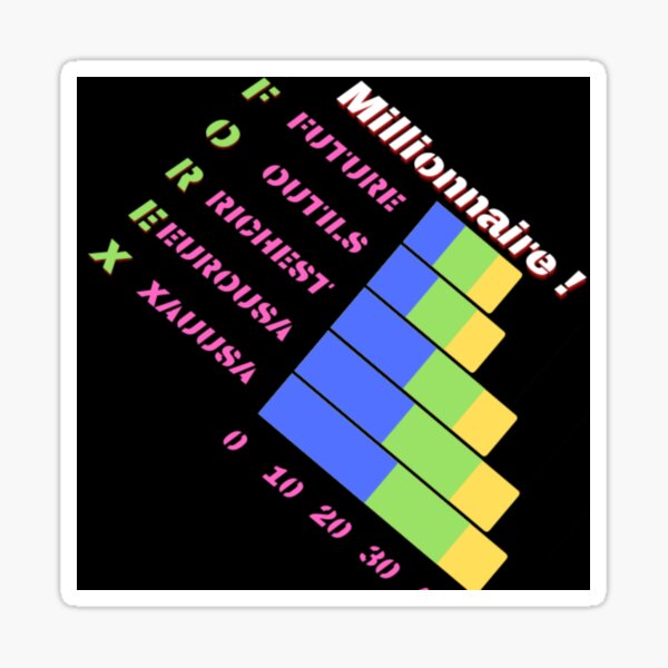 "forex millionaire" Sticker for Sale by Fredaws | Redbubble