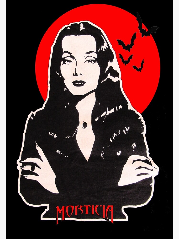 "Morticia Addams" Poster by BarbaraFarina | Redbubble