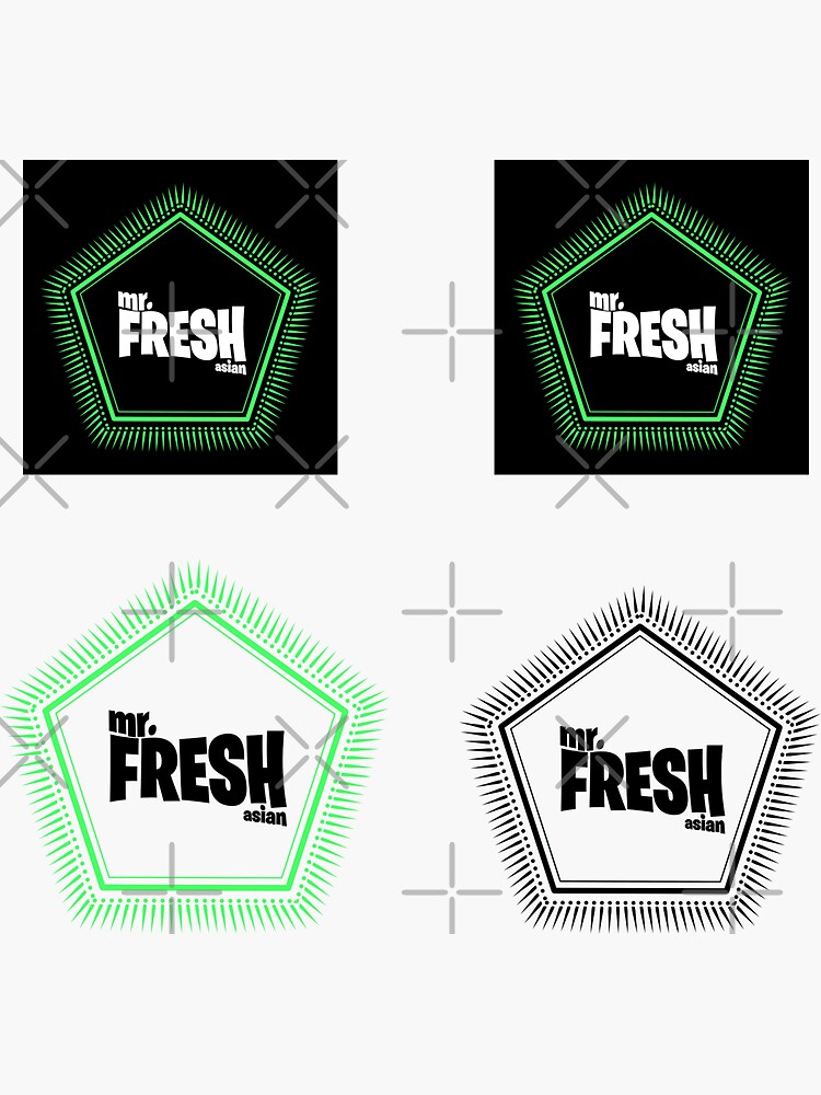 "Mr. Fresh Asian - mrfreshasian" Sticker for Sale by CarlCraddock ...