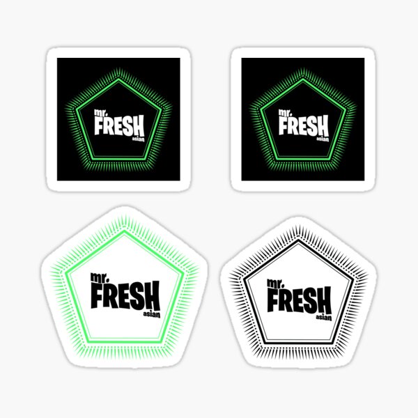 "Mr. Fresh Asian - mrfreshasian" Sticker for Sale by CarlCraddock ...