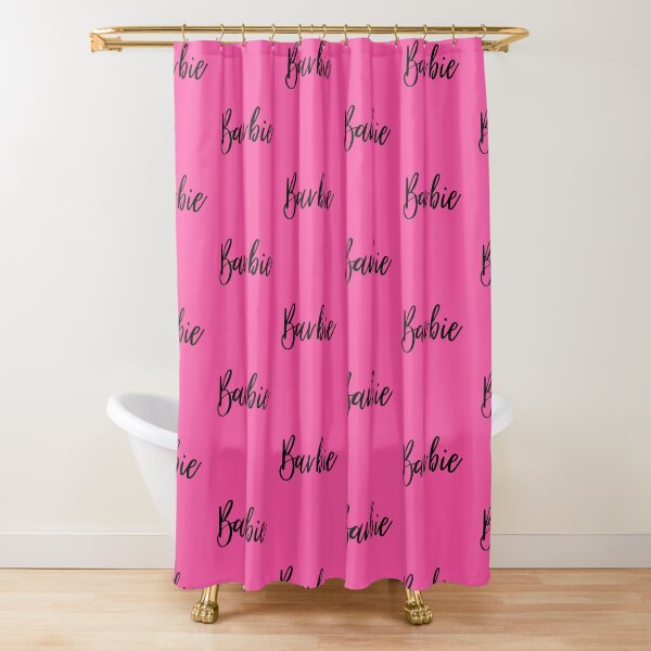 Simple Barbie Shower Curtains Redbubble