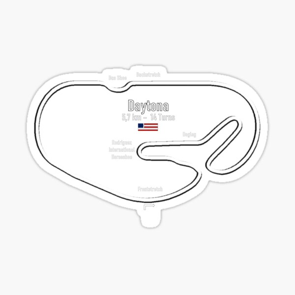 "Daytona Circuit" Sticker by JMSierra7 | Redbubble
