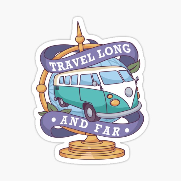"RV Camping travel long and far" Sticker for Sale by Luxara1 | Redbubble