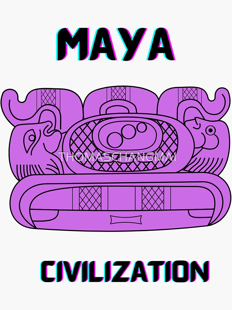 "Maya civilization" Sticker for Sale by THOMASCHANGMAI | Redbubble