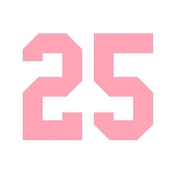 "25 Number Twenty Five Girls Jersey" Sticker for Sale by elhefe | Redbubble