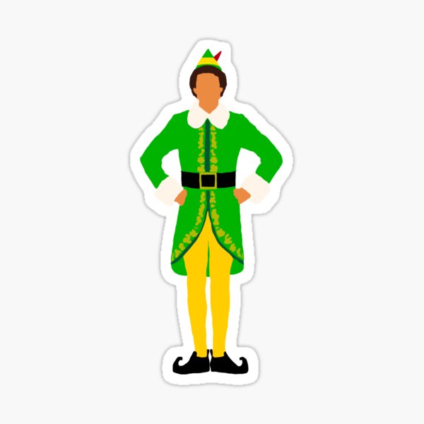 "buddy the elf" Sticker by katelynnleeann | Redbubble