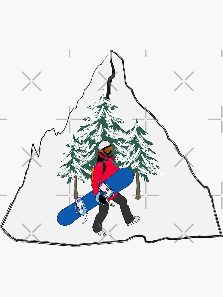 Rhode Island Snowboard Stickers for Sale | Redbubble