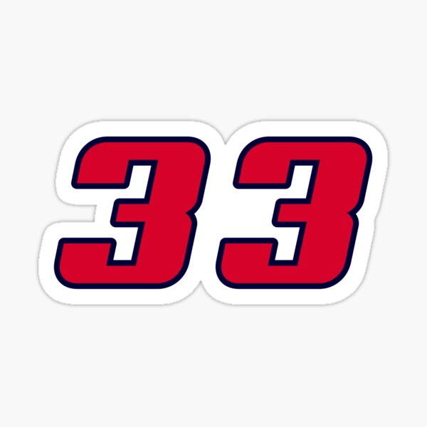 "Formule 1 Dutch Driver Racing Car Number 33 Red and Blue" Sticker for ...
