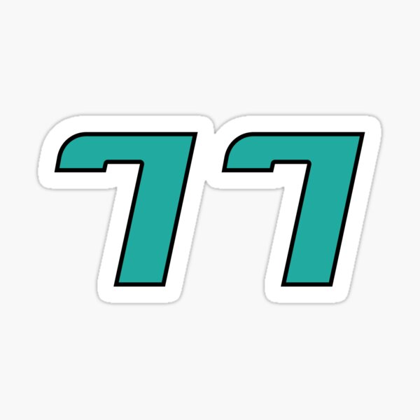 "Formule 1 Finnish Driver Racing Car Number 77 Green and Black" Sticker ...