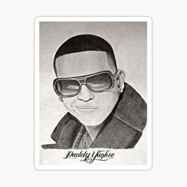 ""Daddy Yankee" Portrait Design" Sticker by Lu-Lu-Merch | Redbubble