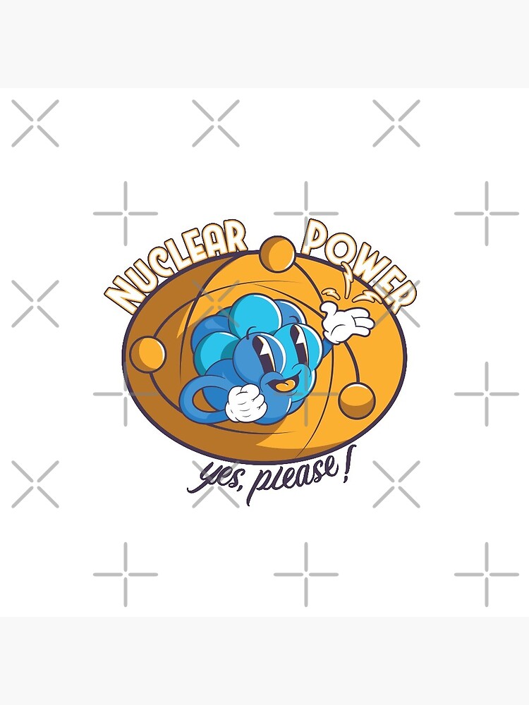 "Nuclear Power yes, please!" Pin for Sale by illustratos | Redbubble