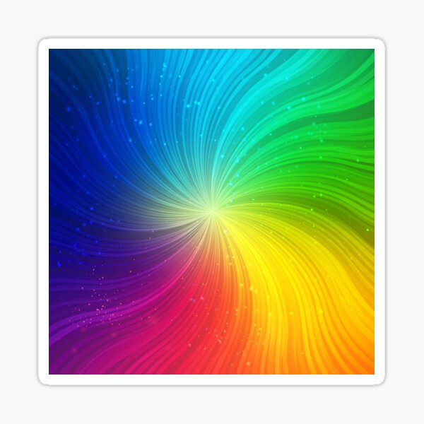 "Rainbow Spiral Galaxy" Sticker for Sale by ReesDesigns | Redbubble