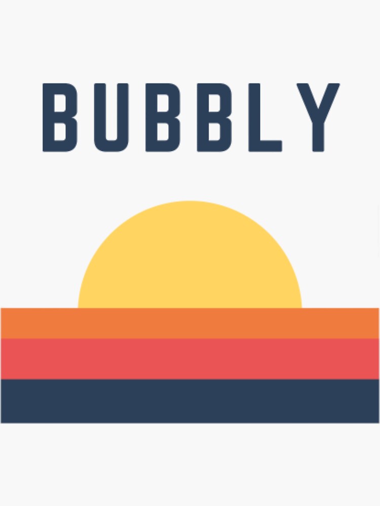 "Bubbly" Sticker for Sale by ShomDesign | Redbubble