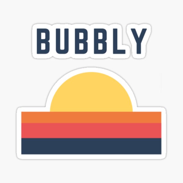 "Bubbly" Sticker for Sale by ShomDesign | Redbubble