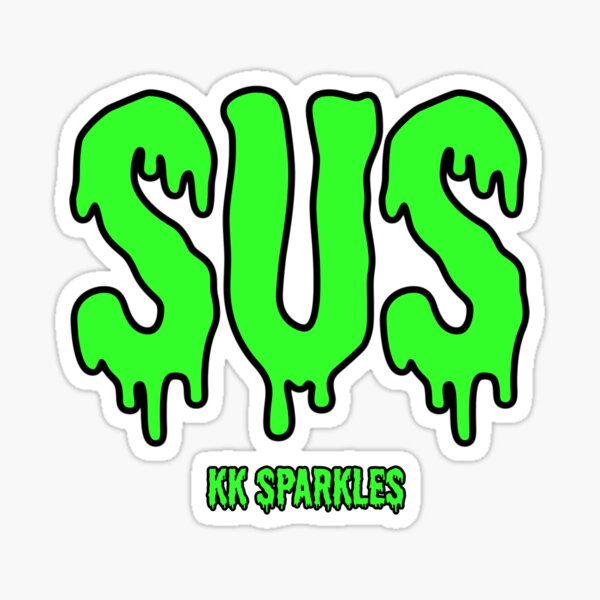 "Sus emote" Sticker for Sale by Kksparkles | Redbubble