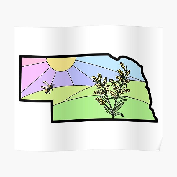 "Nebraska State Symbol" Poster for Sale by lornebean | Redbubble