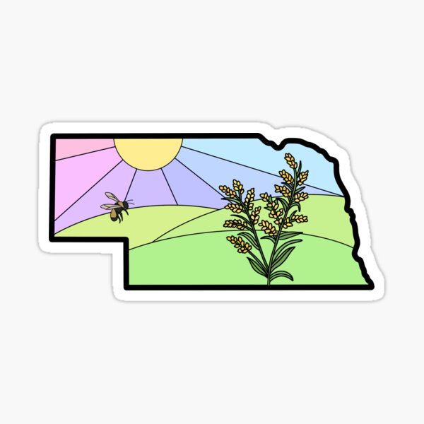 "Nebraska State Symbol" Sticker by lornebean | Redbubble