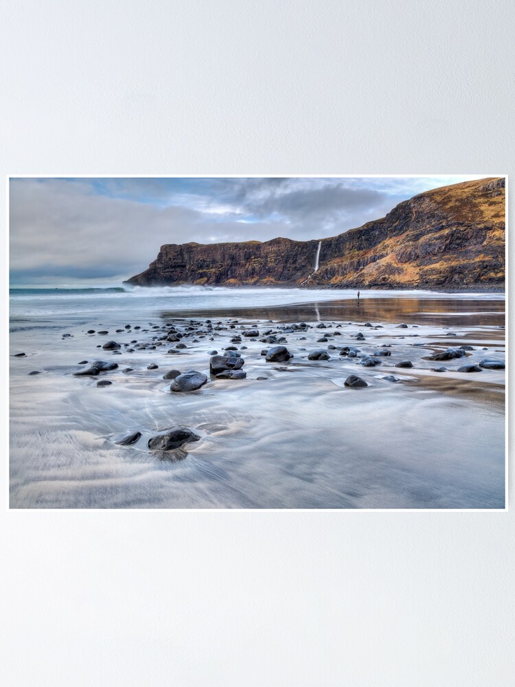 "Talisker Beach and Cliff Isle of Skye Scotland" Poster for Sale by ...