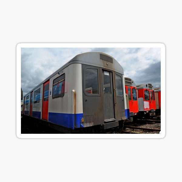 "London Underground D stock" Sticker for Sale by Scenebyrail | Redbubble