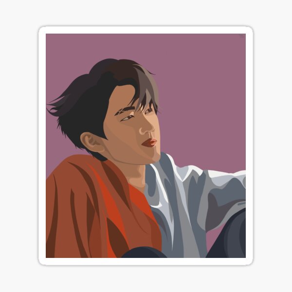 "Changbin from Stray Kids" Sticker for Sale by Meggo-1100 | Redbubble