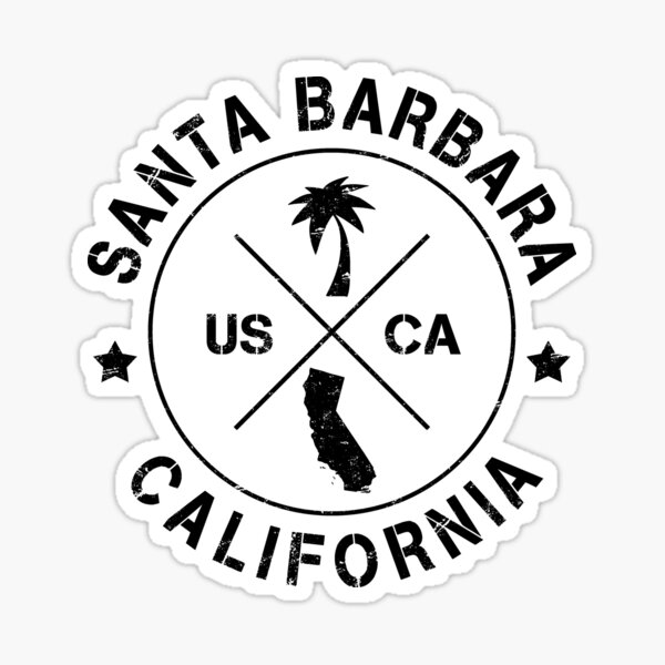 Santa Barbara Stickers | Redbubble