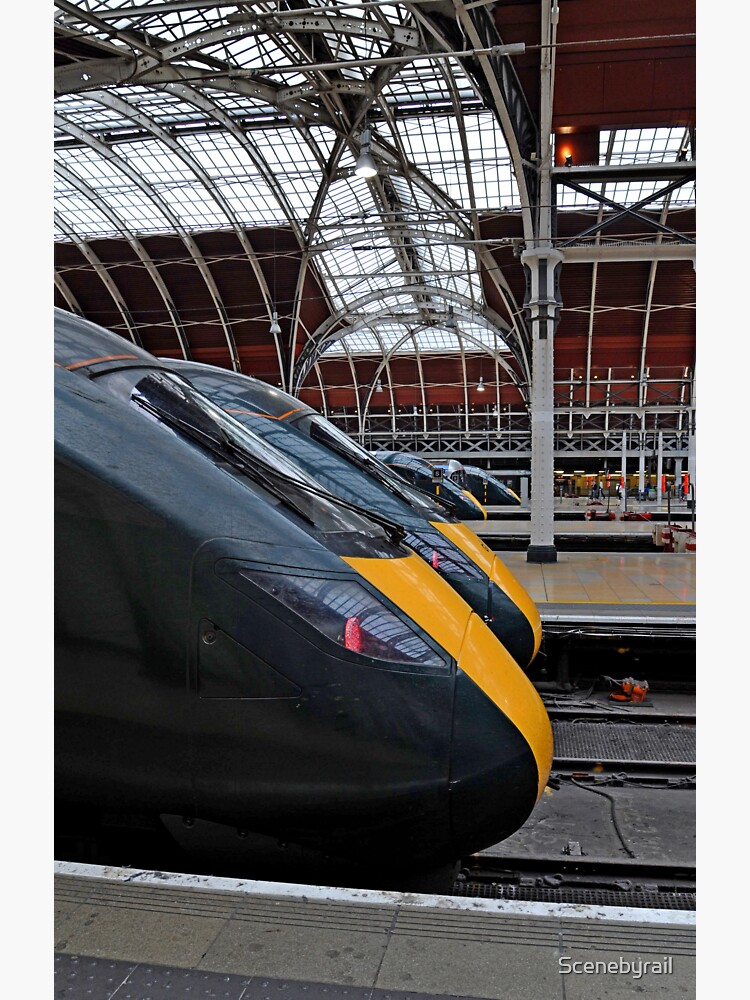 "GWR IET High Speed Trains at Paddington" Sticker by Scenebyrail ...