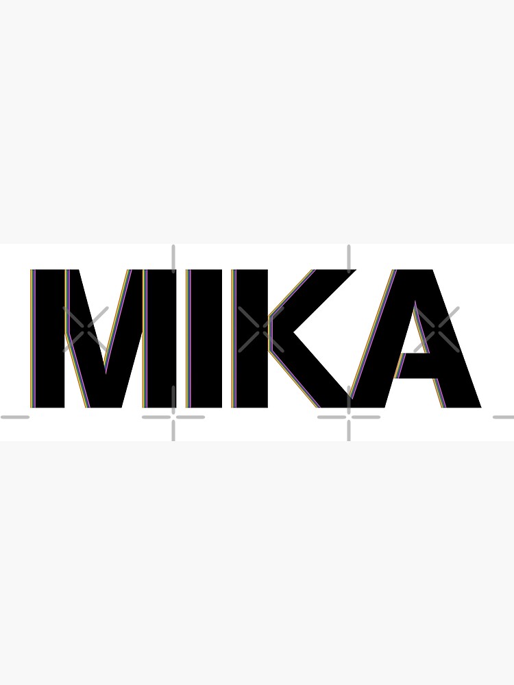 "Mika logo black rainbow" Poster for Sale by anna-brocs | Redbubble