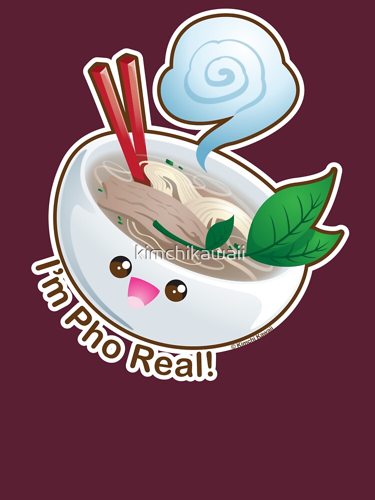 "Cute Pho Real" T-shirt for Sale by kimchikawaii | Redbubble | pho t ...