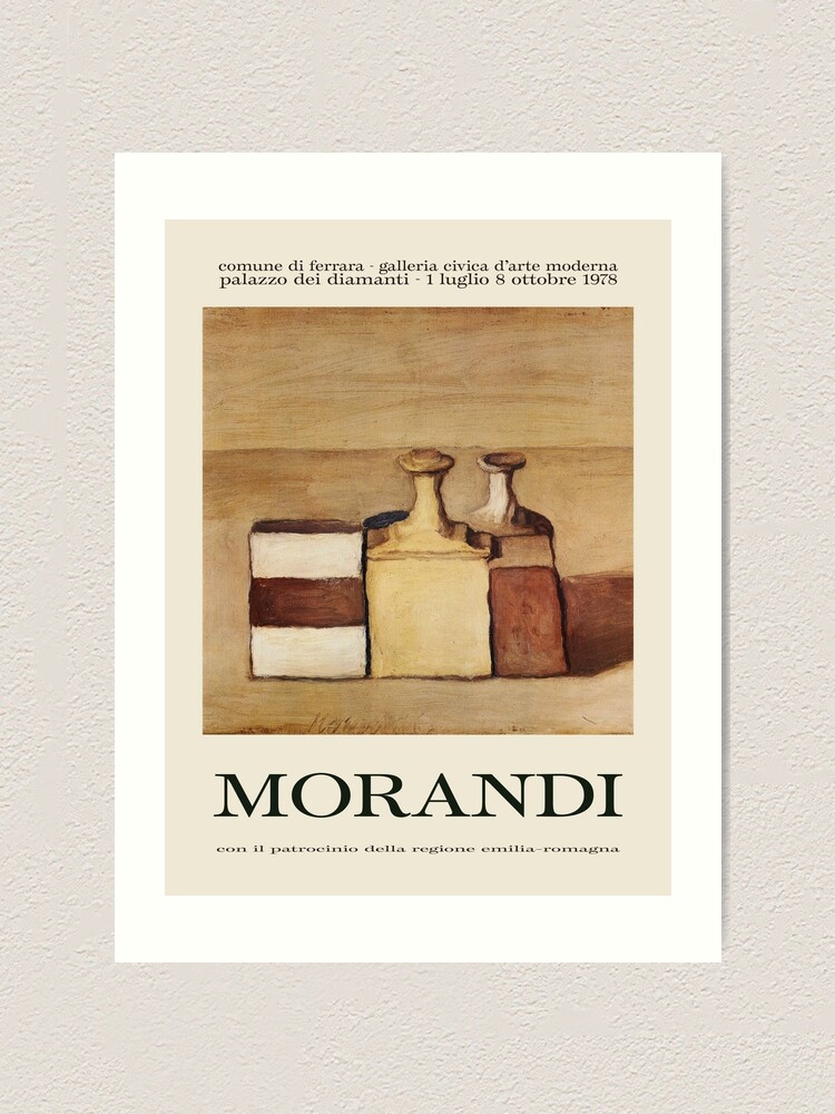"Giorgio Morandi. Exhibition poster for Palazzo dei Diamanti in Ferrara ...