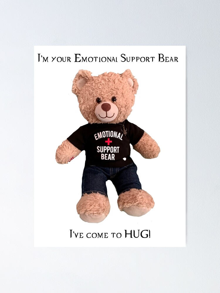 Toys & Games Toys Emotional Support Bear Stuffed Animals & Plushies ...