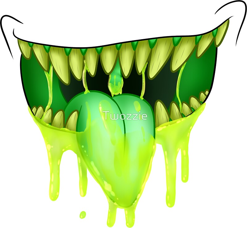 Monster Mouth Teeth: Stickers | Redbubble