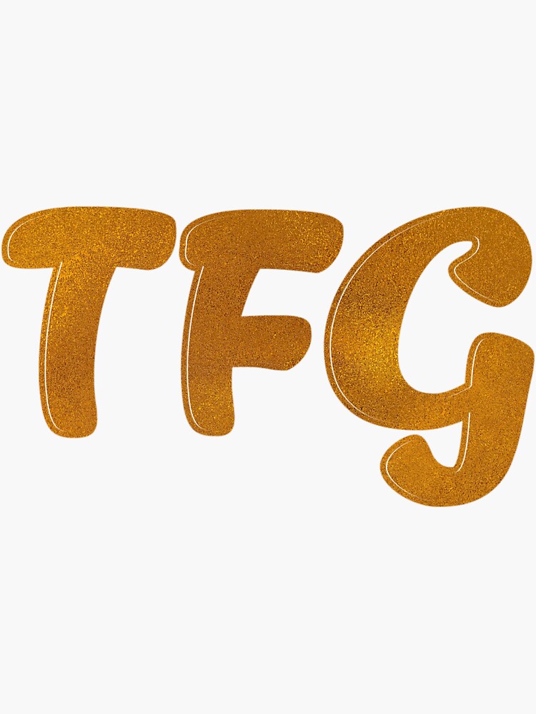 "TFG Golden Style" Sticker by FunnyDSN | Redbubble