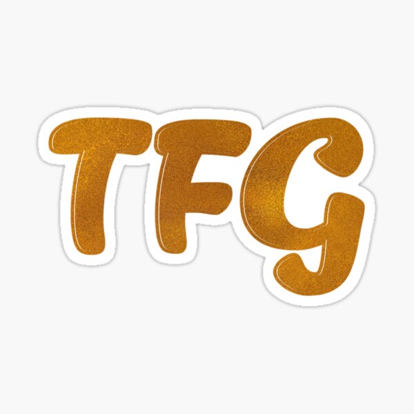 "TFG Golden Style" Sticker by FunnyDSN | Redbubble