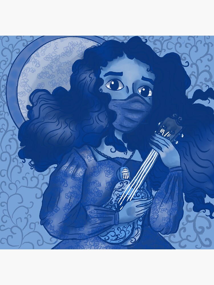 "Art Nouveau Mask Illustration " Sticker for Sale by MikaylaKB | Redbubble