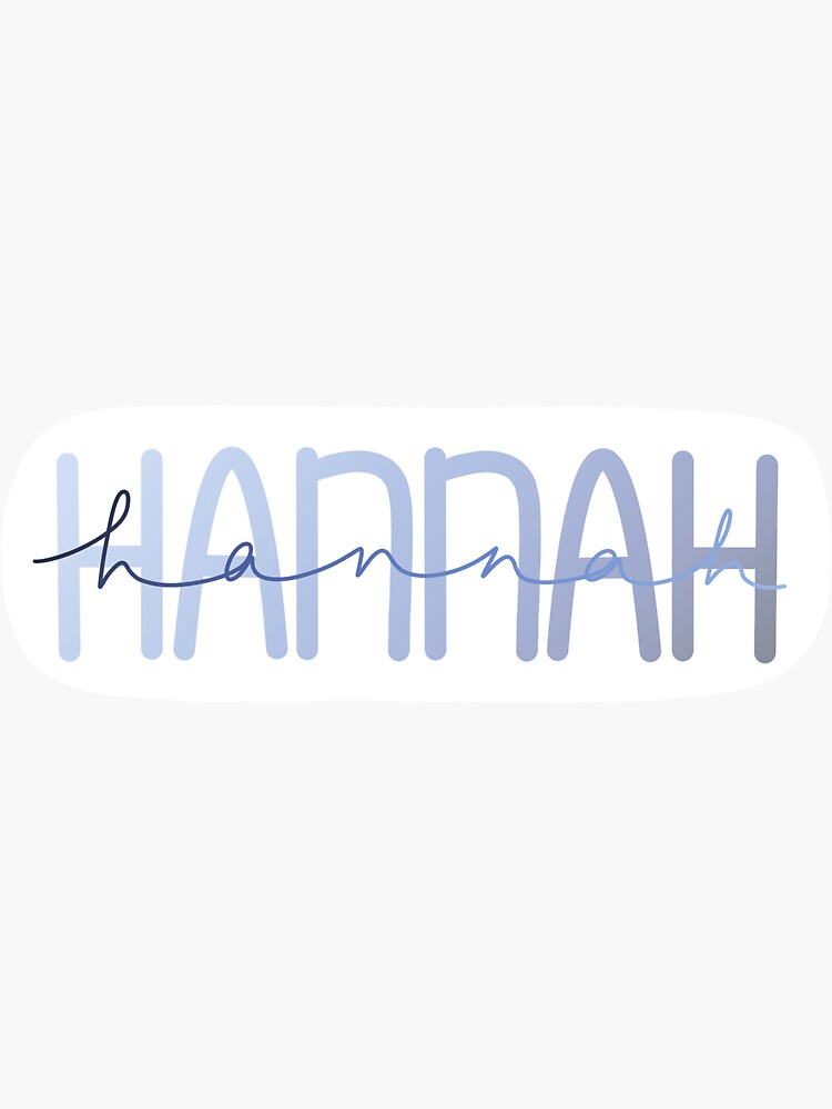 Hannah Name Tag