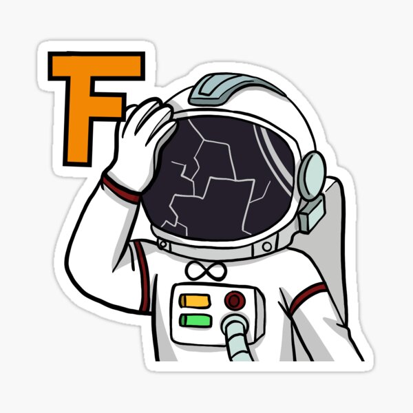 "Big F" Sticker by EternityJ13 | Redbubble