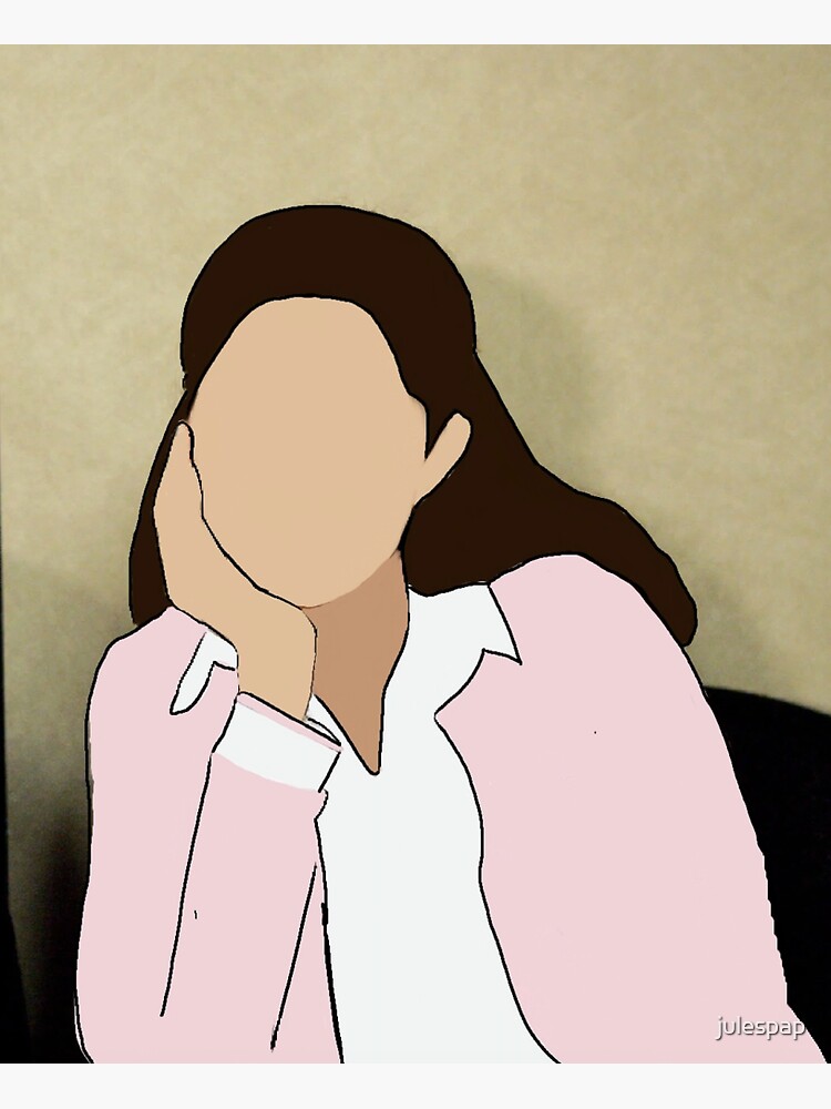 "pam beesly" Sticker for Sale by julespap | Redbubble