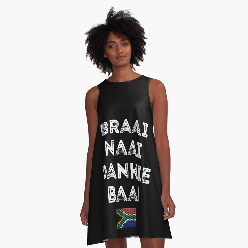 "Braai Naai Dankie Baai South Africa Afrikaans" Sticker for Sale by ...
