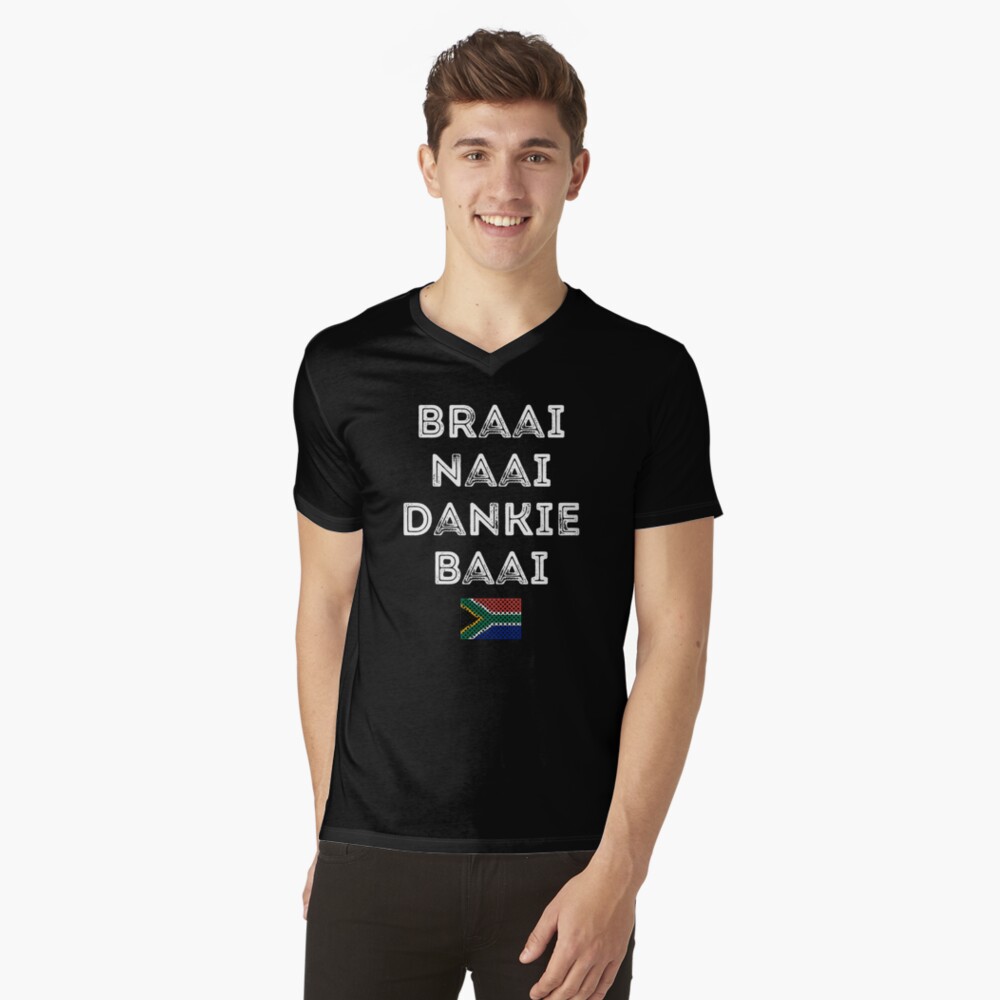 "Braai Naai Dankie Baai South Africa Afrikaans" Sticker for Sale by ...
